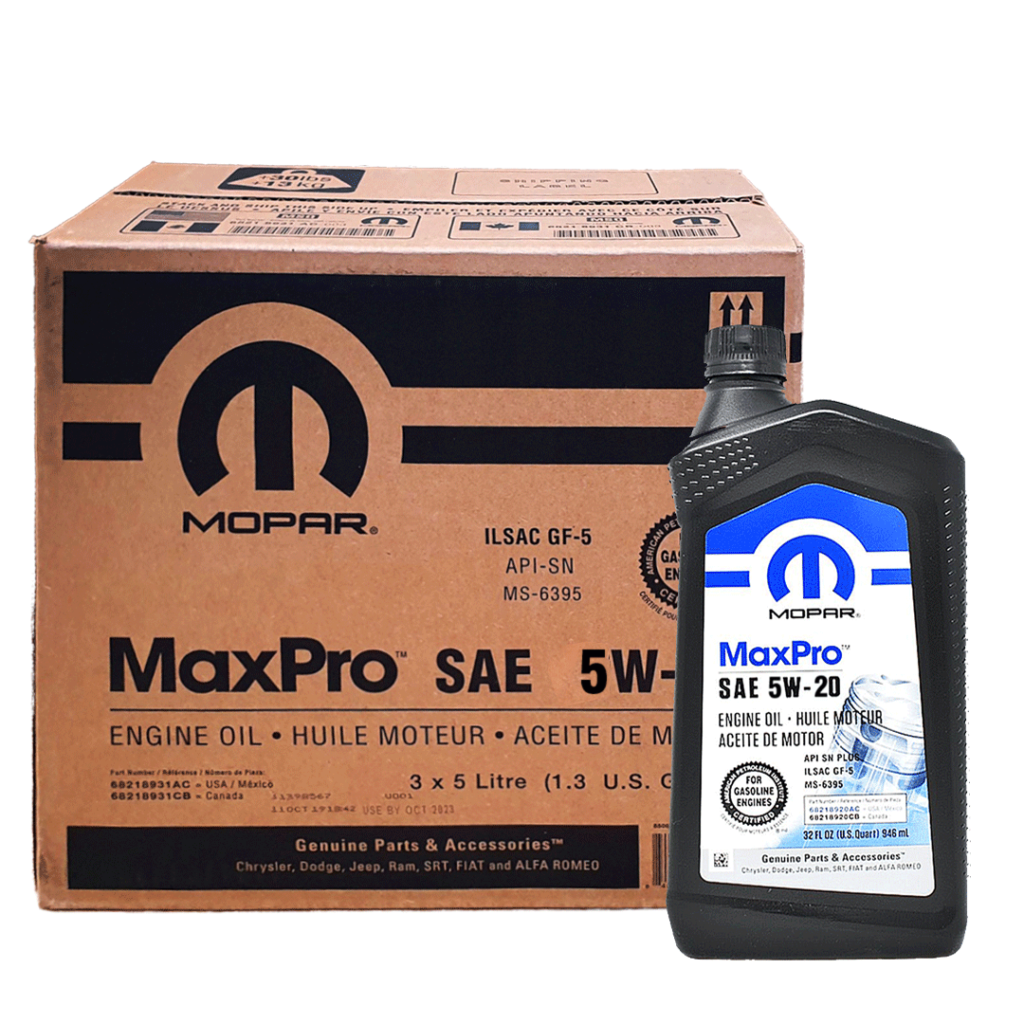 Caja de Aceite de Motor 5W20 MOPAR (6 Lts) – Motork Autopartes
